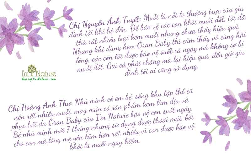 [Freeship] Kem muỗi Oran Baby I'M NATURE - Đại Lý I'm Nature